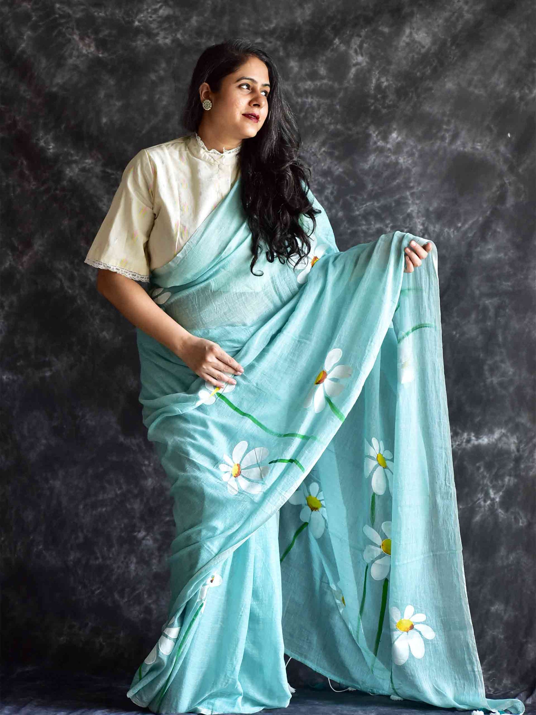 Buy Designer Indian Sarees Online - Sundraii Handmade