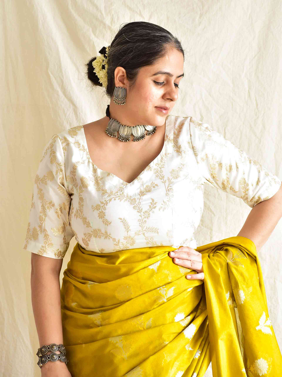 Trendy Indian Saree Blouses | Buy Readymade Cotton Blouse Online