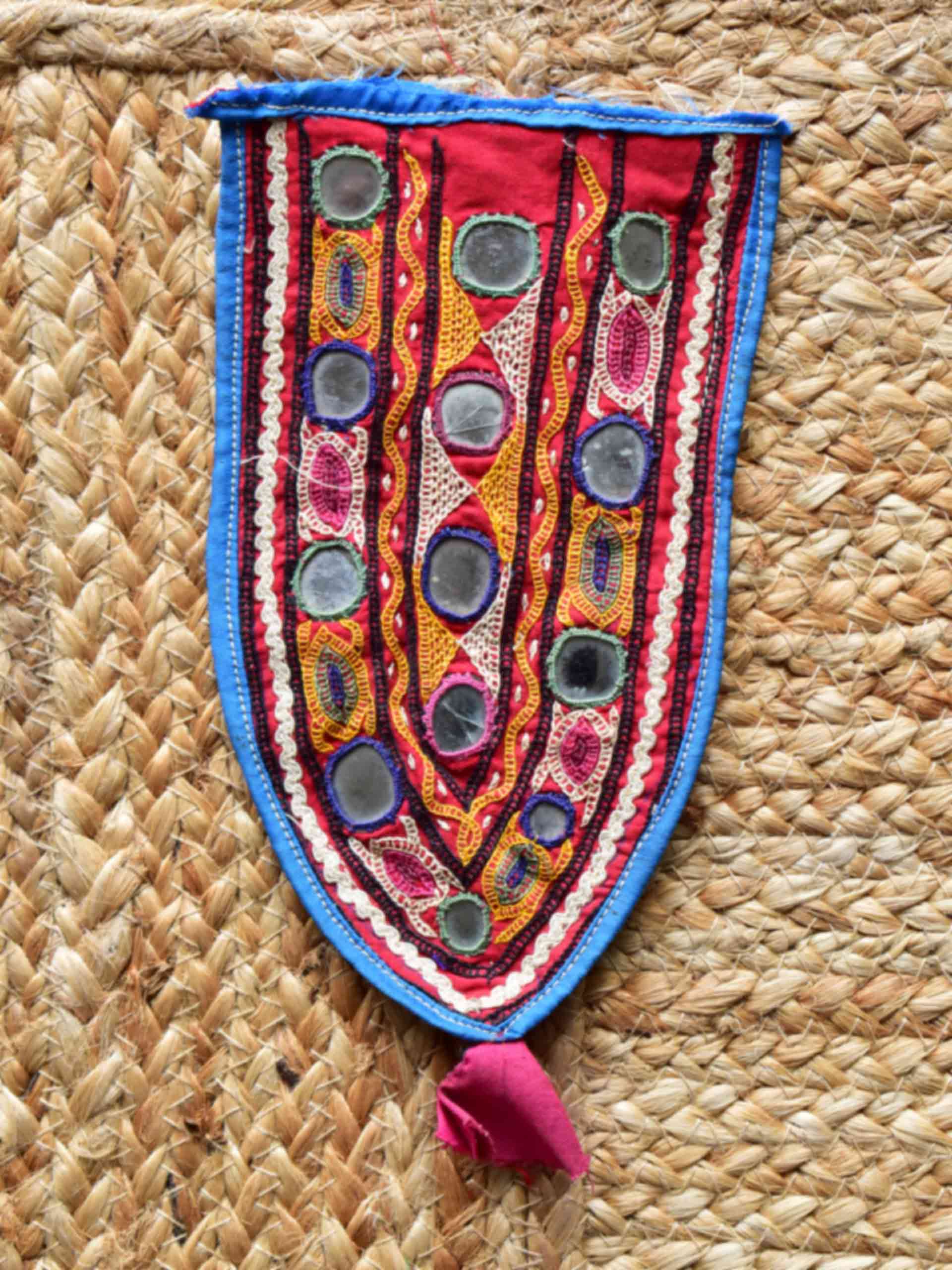 Buy Vintage Mirror work Front Dress Patch Online | Embroidered Patches