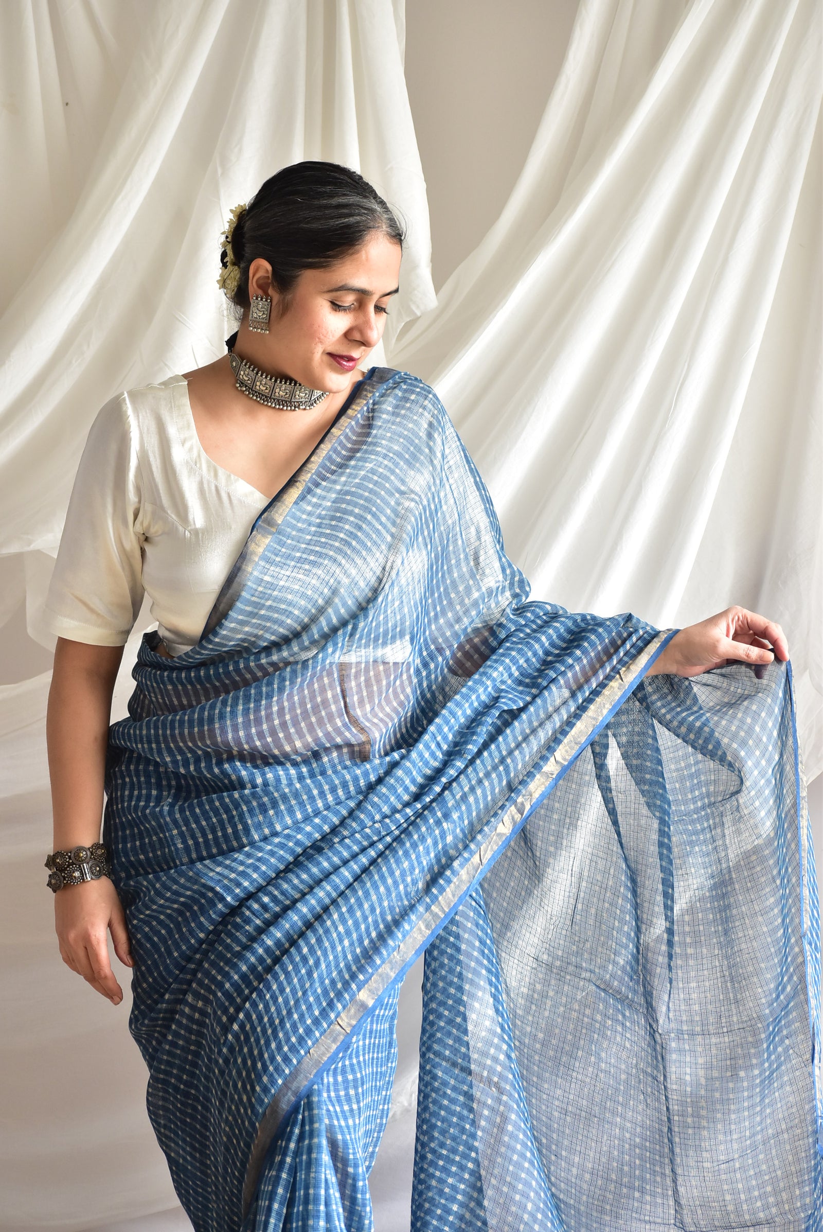 Buy Designer Indian Sarees Online - Sundraii Handmade