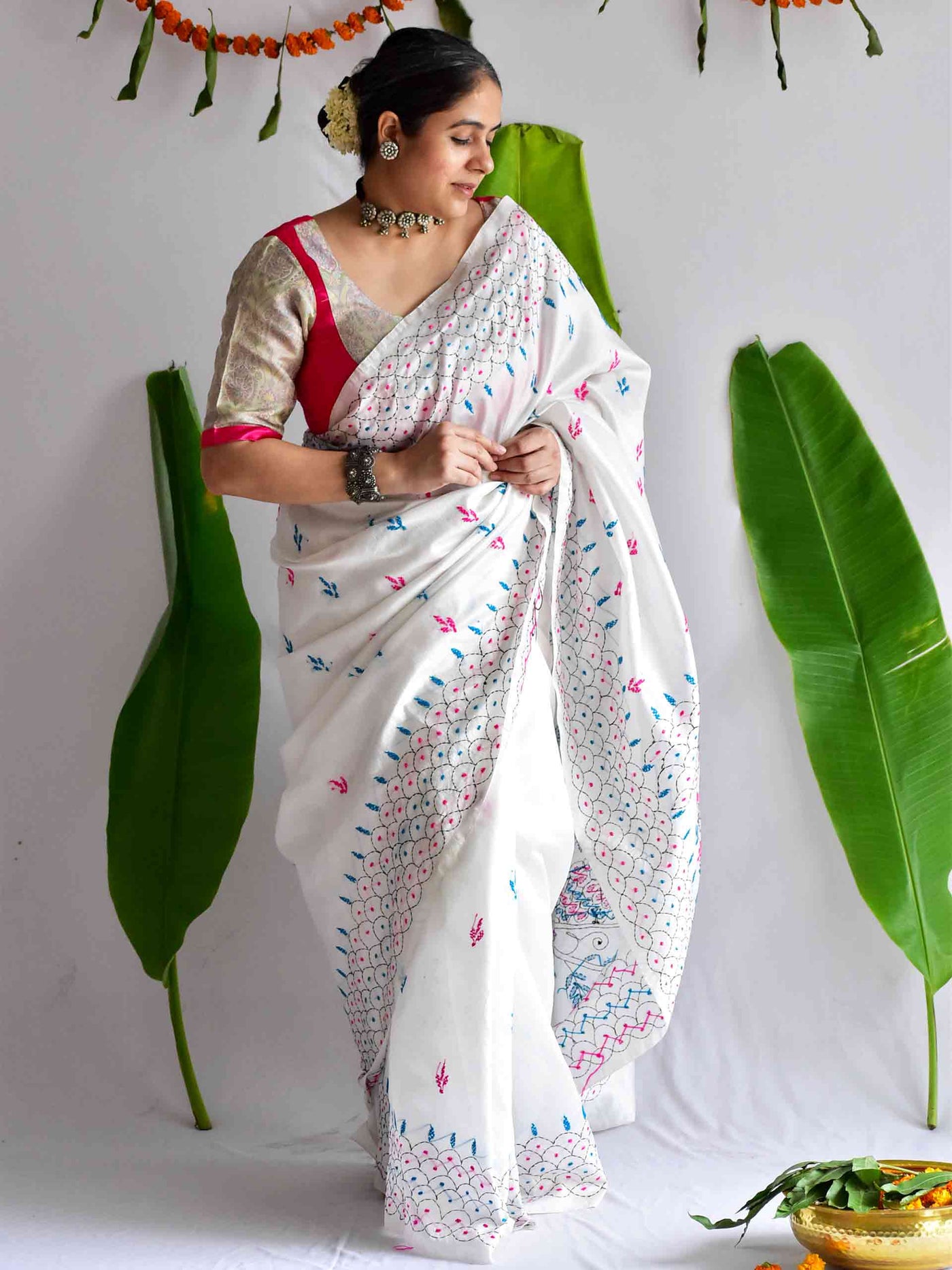 Buy Designer Indian Sarees Online - Sundraii Handmade