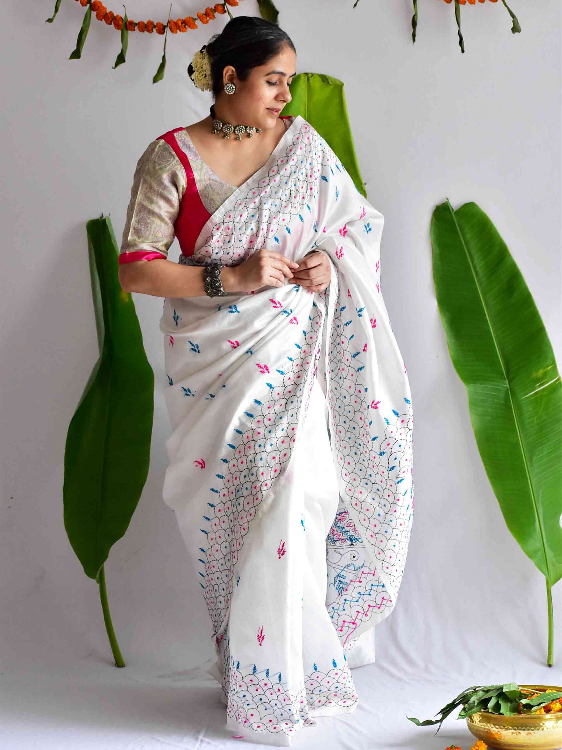 Buy Designer Indian Sarees Online - Sundraii Handmade