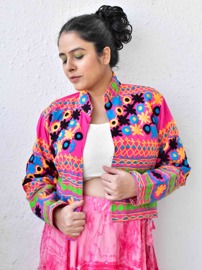 Reversible Mirror Work Quilted Jackets