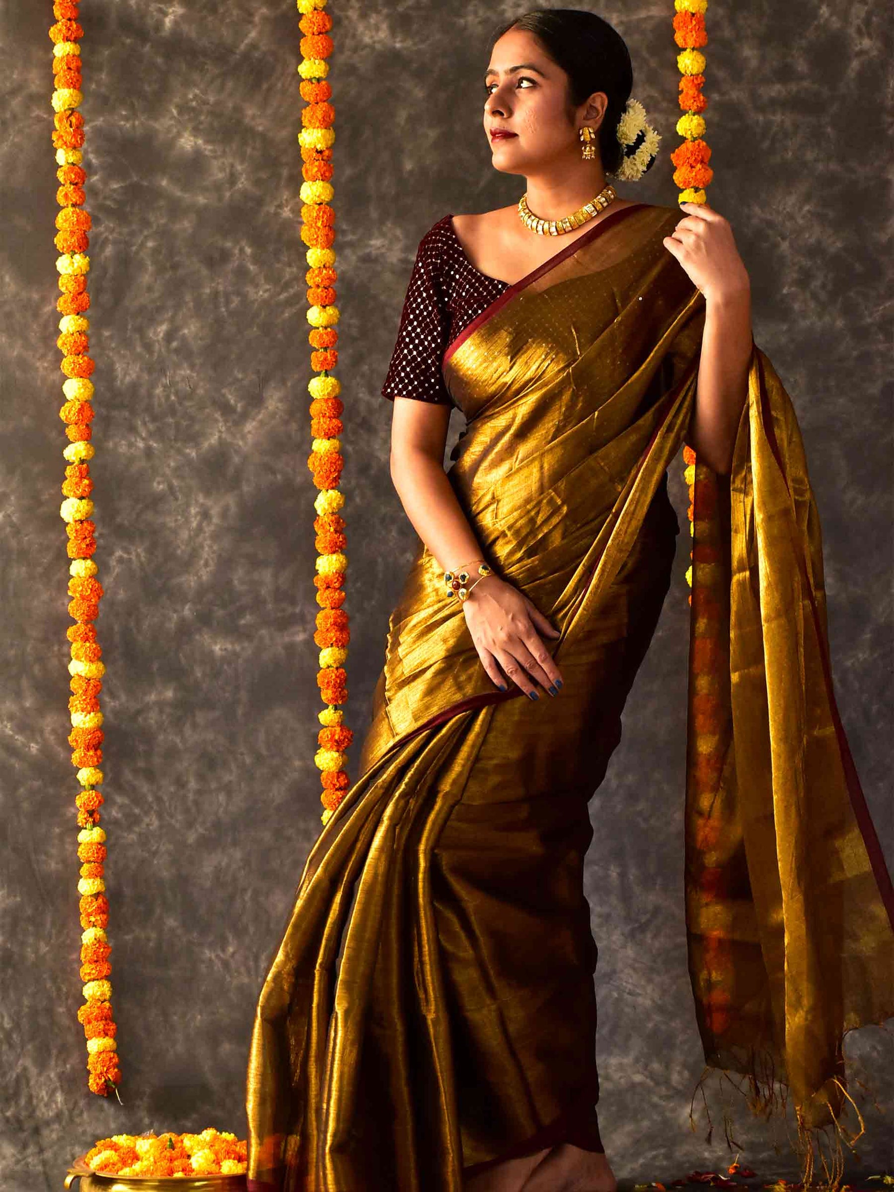 Buy Designer Indian Sarees Online - Sundraii Handmade